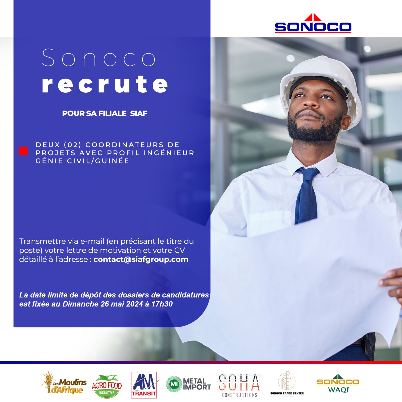 Deux (02) Coordinateurs de projets avec profil Ingénieur Génie Civil ...