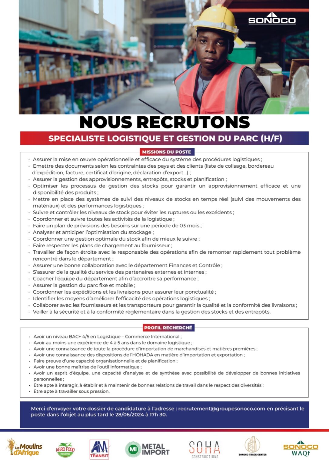 UN (01) RESPONSABLE FINANCES & CONTROLE (H/F) / UN (01) RESPONSABLE DE CENTRALE ELECTRIQUE (H/F ...